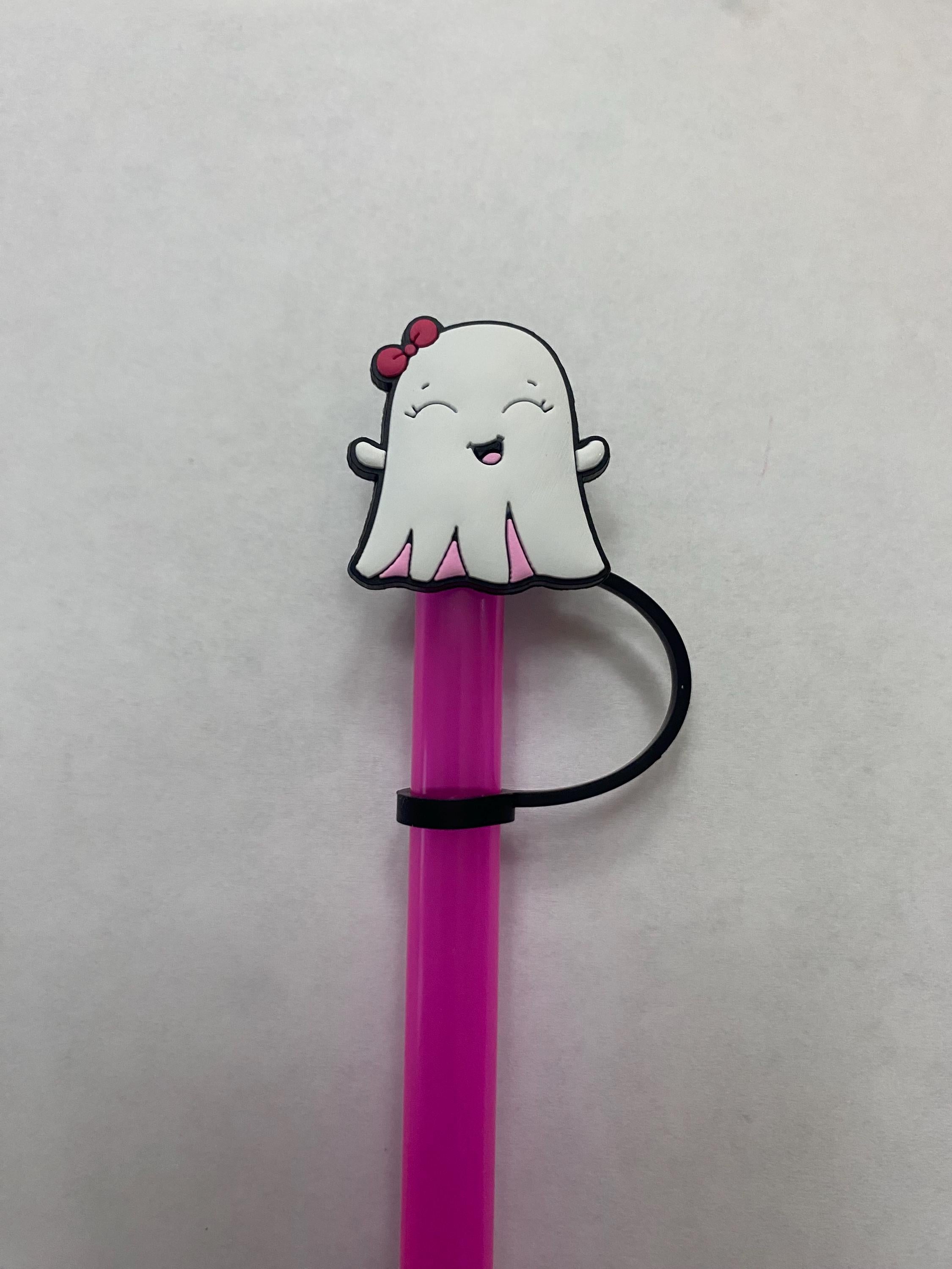 Pink Girl Ghost Straw Topper for 10 mm Straws – My Store